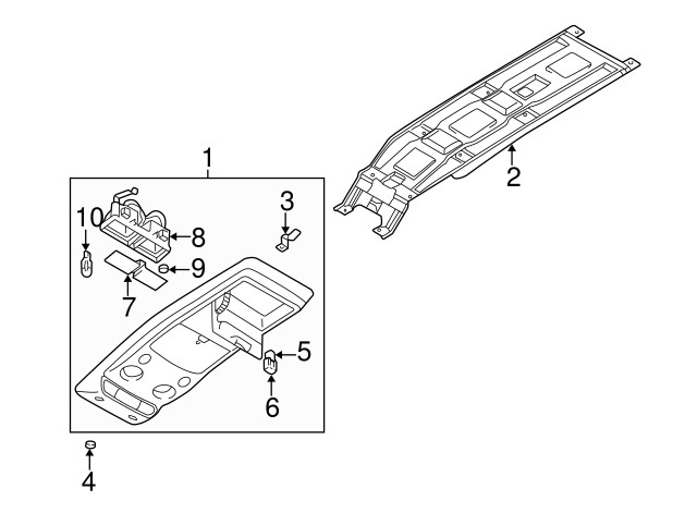 8475A010 Лампа освещения салона Mitsubishi | Запчасти на DRIVE2