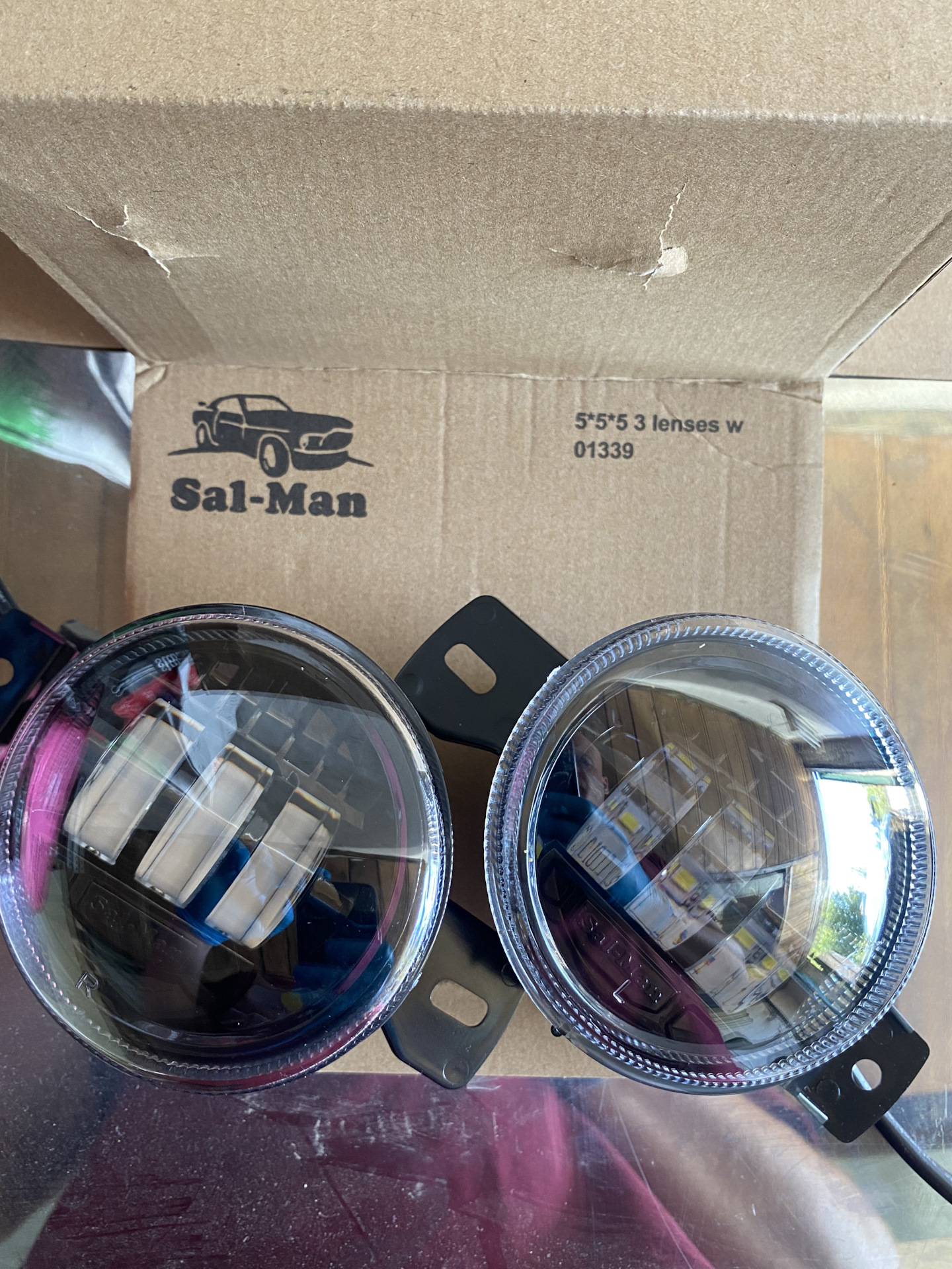 Установка led птф Sal-man 01339 — BMW X5 (E70), 3 л, 2009 года | своими ...