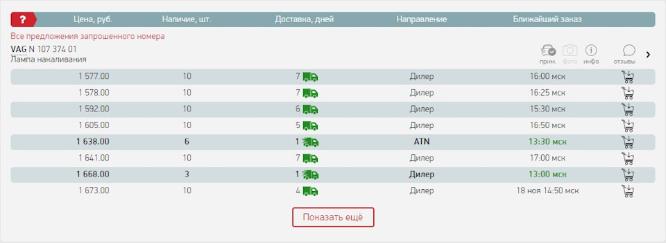 N10737401 Лампа VAG | Запчасти на DRIVE2