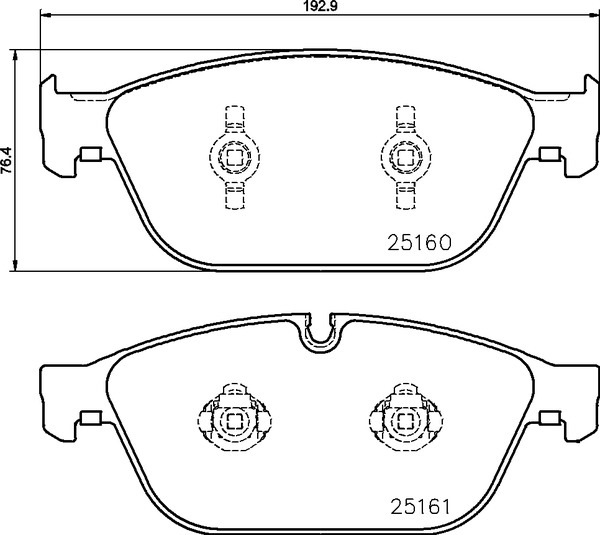 2516001 Колодка тормозная набор. Передняя ось TEXTAR | Запчасти на DRIVE2
