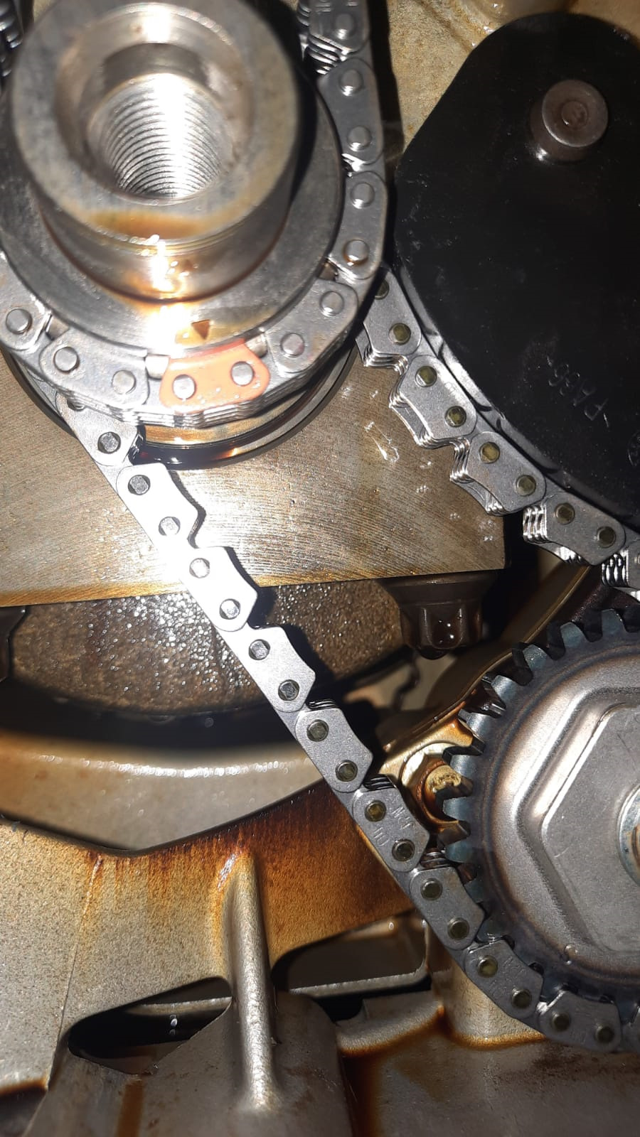 Замена цепи ГРМ и запчастей вокруг — Nissan Note (1G), 1,6 л, 2008 года ...