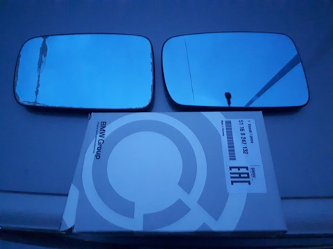 51168247132 Стекло панорамного зеркала с обогревом П BMW | Запчасти на ...