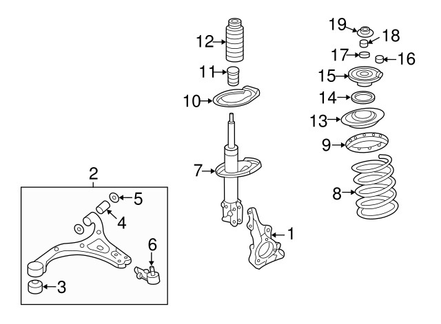 545304D000 Шаровая опора KIA HYUNDAI | Запчасти на DRIVE2