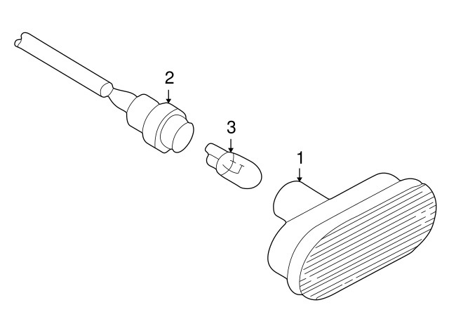 N01775311 Лампа накаливания (WY5W (T10) 12V 5W W2,1x9,5d ORANGE) VAG ...
