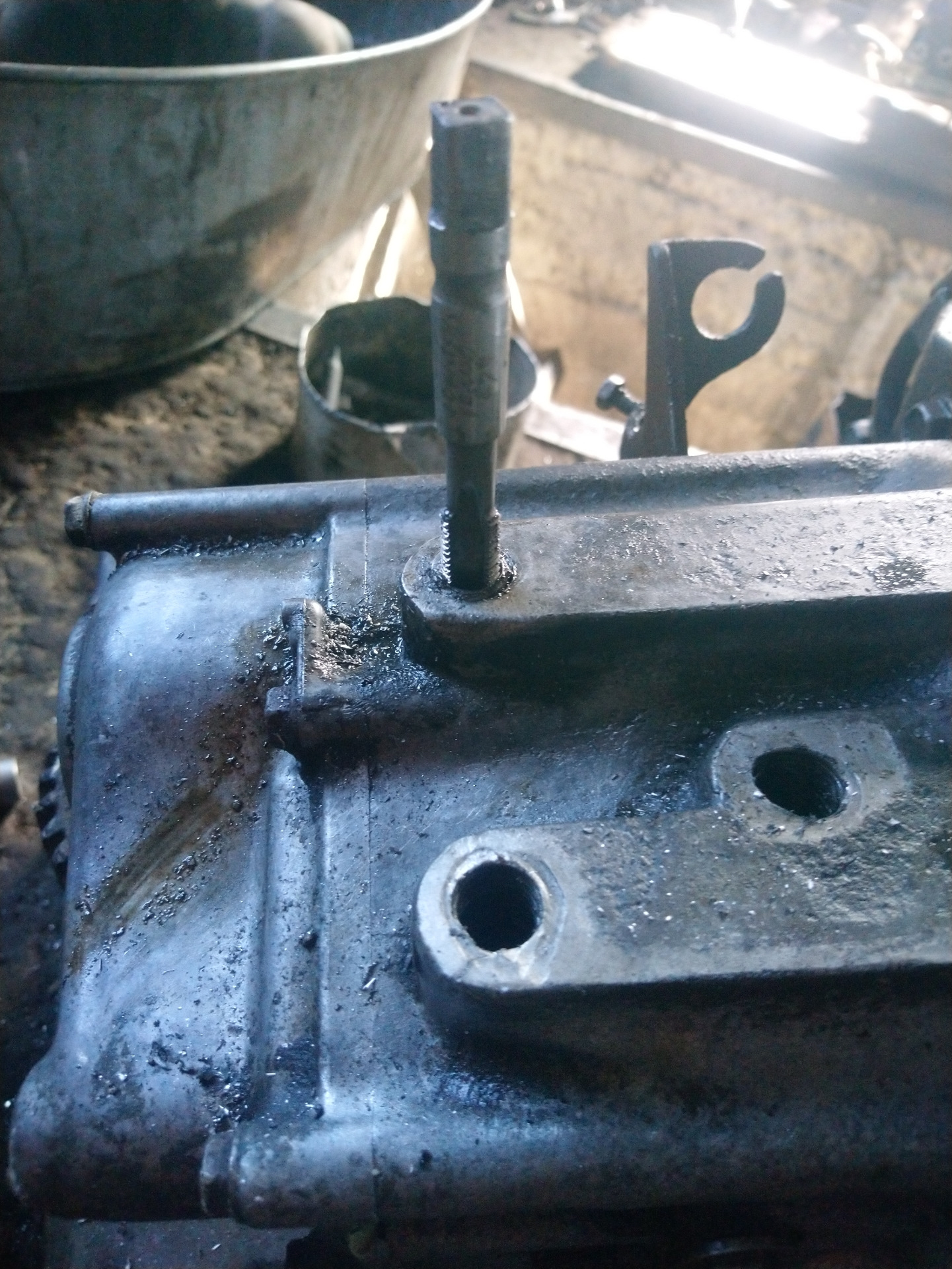 Футорка, ремонт резьбы без сварки. — Honda Integra (AV, DA1-DA3), 1,5 л ...