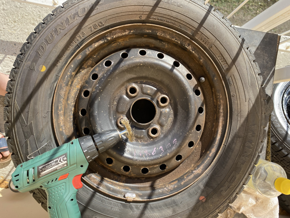 Подготовка колес к зимнему сезону — Nissan Moco III, 0,7 л, 2012 года | колёсные диски | DRIVE2