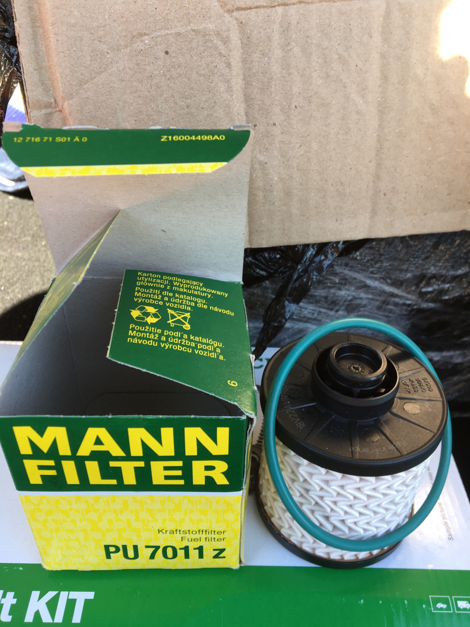 PU7011Z Топливный фильтроэлемент без металлических частей MANN FILTER ...