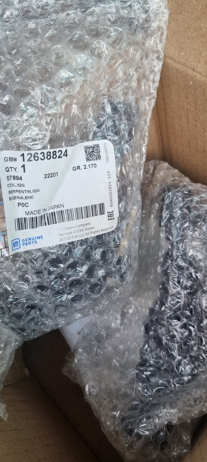 12638824 Катушка зажигания GM | Запчасти на DRIVE2