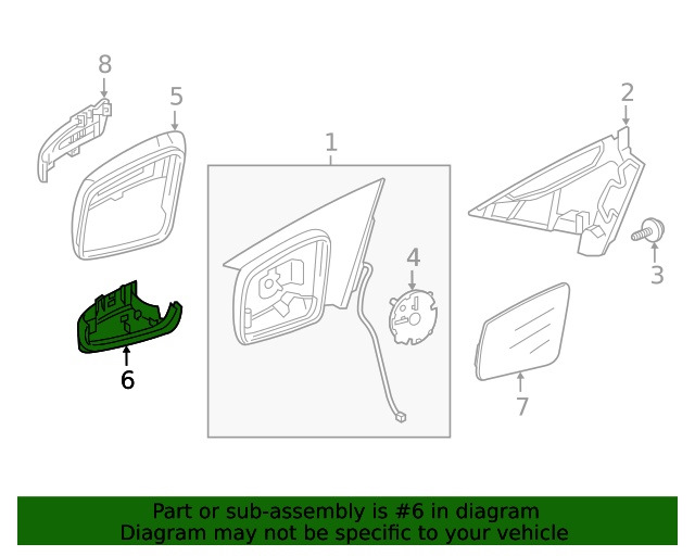 A1768100315 Крышка зеркала Mercedes | Запчасти на DRIVE2