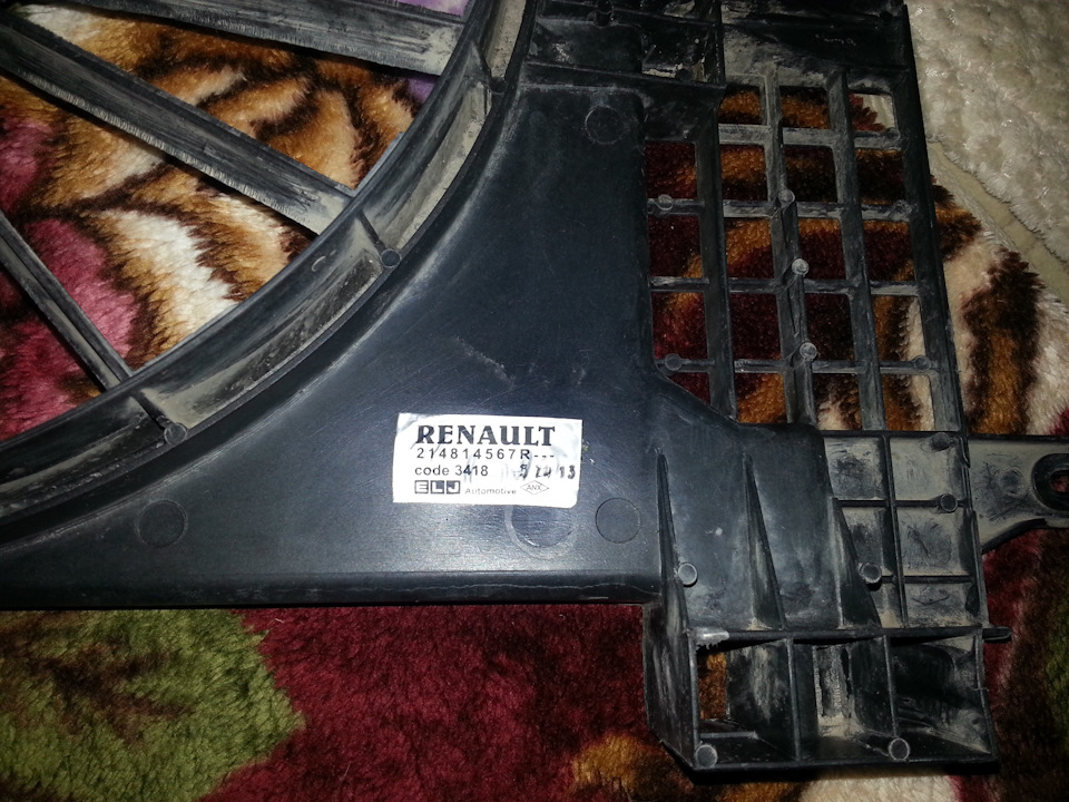 214814567R Вентилятор сод с кожухом RENAULT | Запчасти на DRIVE2