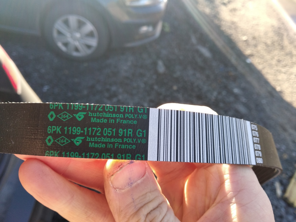 117205191R Ремень поликлиновой RENAULT | Запчасти на DRIVE2