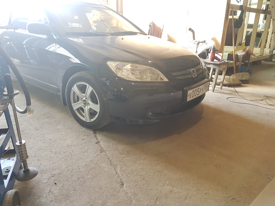 Новый передний бампер — Honda Civic Coupe (7G), 1,7 л, 2004 года ...