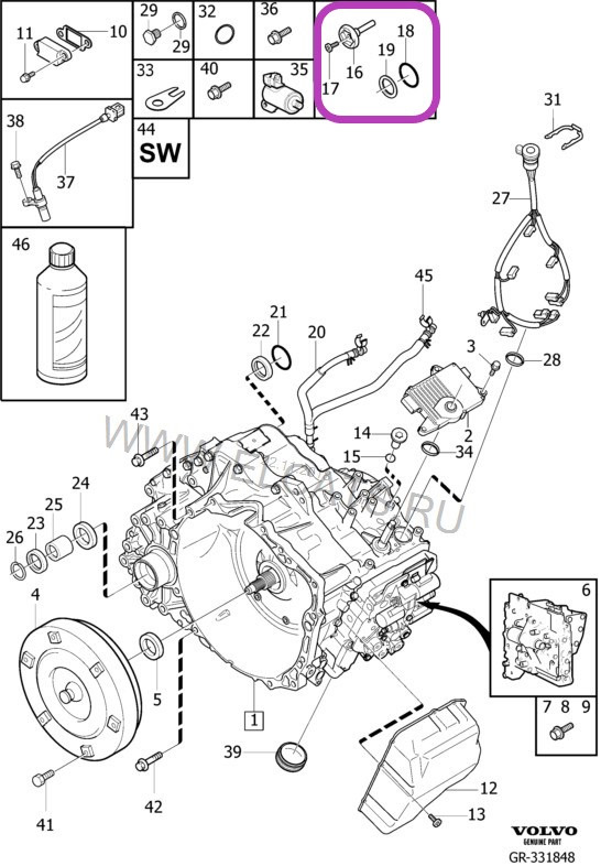 Полная замена масла в АКПП и в редукторах — Volvo XC70 III, 2,4 л, 2011 ...