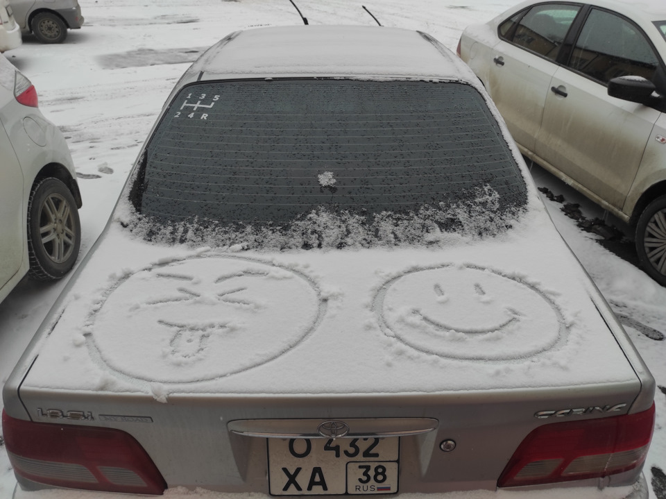 Штатная перегородка в проем багажника — Toyota Carina (7G), 1,8 л, 2000 ...