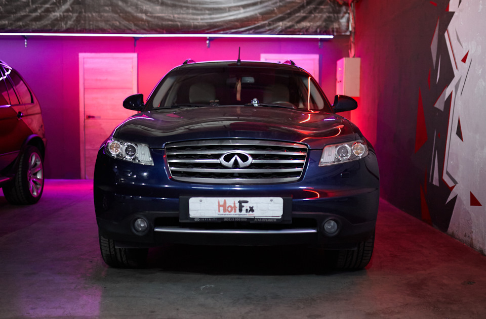 Infiniti FX35 — Светодиодные би-модули Zeus Pro — HotFix на DRIVE2