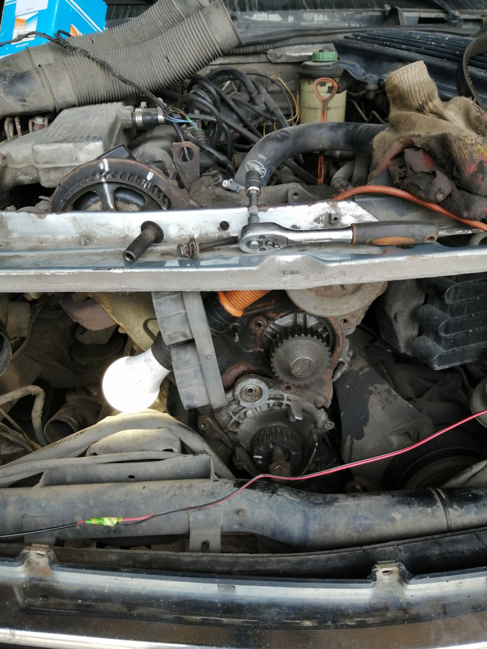 Наконец то грм — Audi 100 (C3), 2,3 л, 1990 года | плановое ТО | DRIVE2