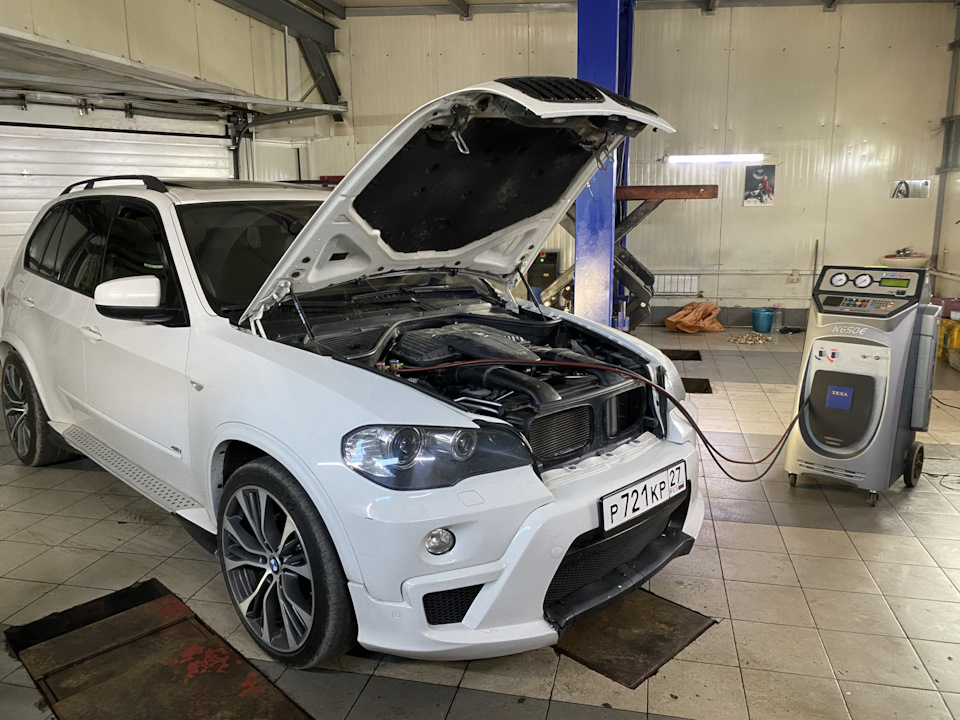 Ремонт кондиционера ️ — замена подшипника🛠 — BMW X5 (E70), 4,8 л, 2008 ...