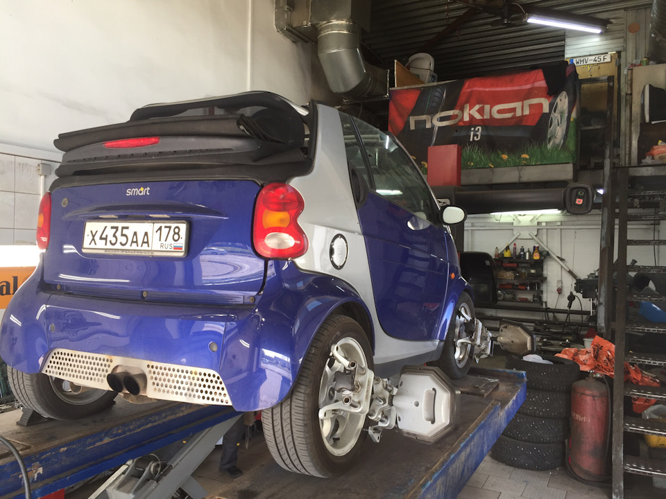 Сход-развал — Smart fortwo (1G), 0,6 л, 2003 года | визит на сервис | DRIVE2