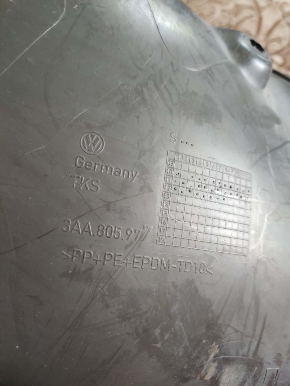 3AA805977 Кожух колесной арки VAG | Запчасти на DRIVE2