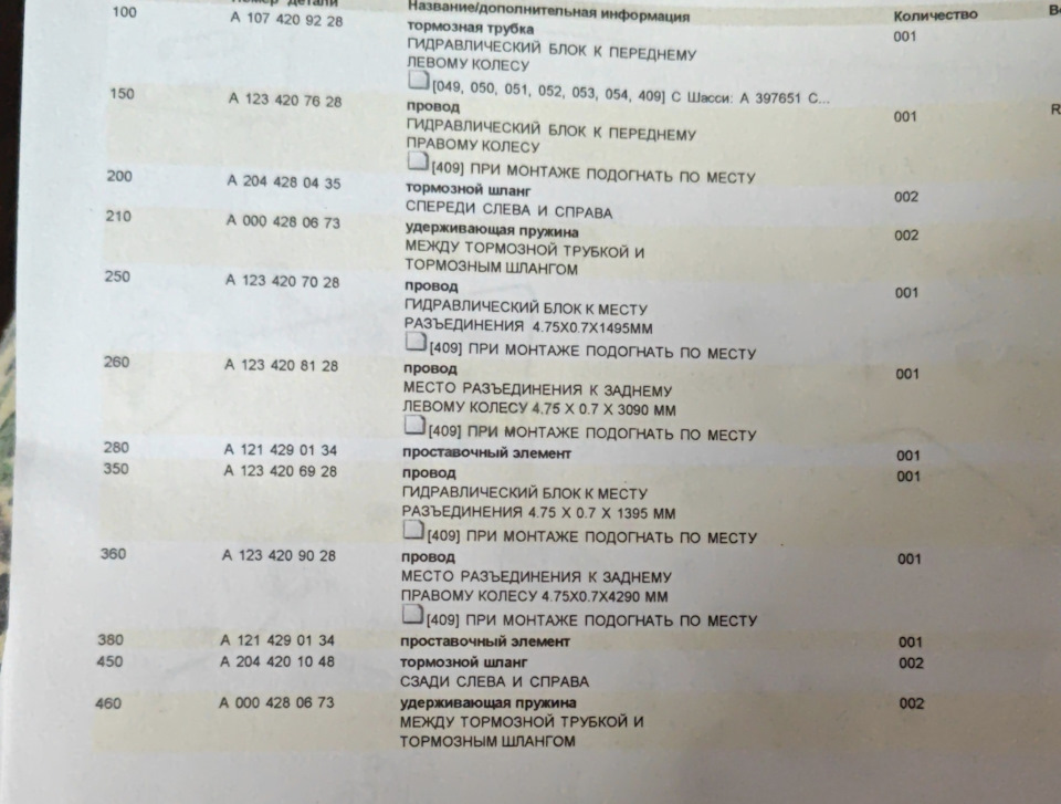 Тормозные трубки w204 — Mercedes-Benz C-Class (W204), 2,1 л, 2013 года ...