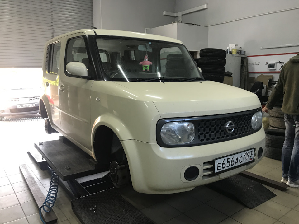 Японцу — японские шины! — Nissan Cube II, 1,4 л, 2007 года | шины | DRIVE2