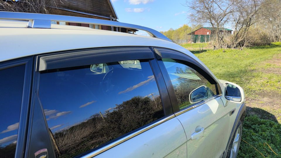 Новые дефлекторы на окна — Chevrolet Captiva (1G), 2,4 л, 2012 года ...