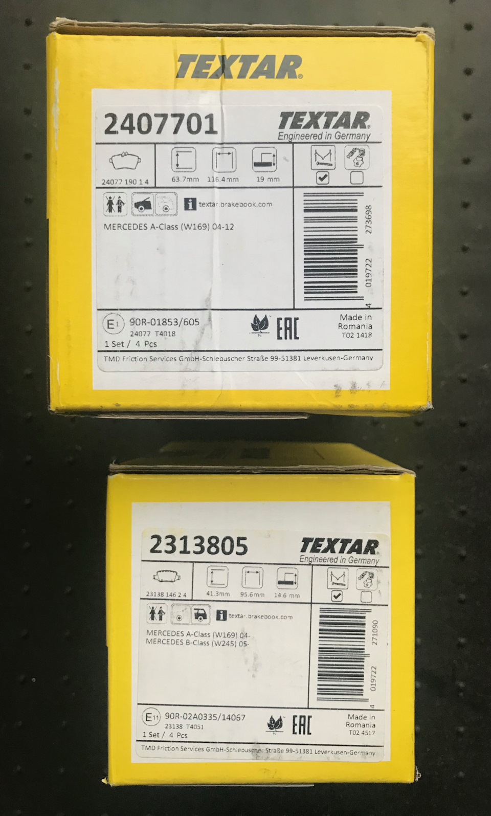 Тормозные диски, колодки на W245, шаровая, замена — Mercedes-Benz B ...