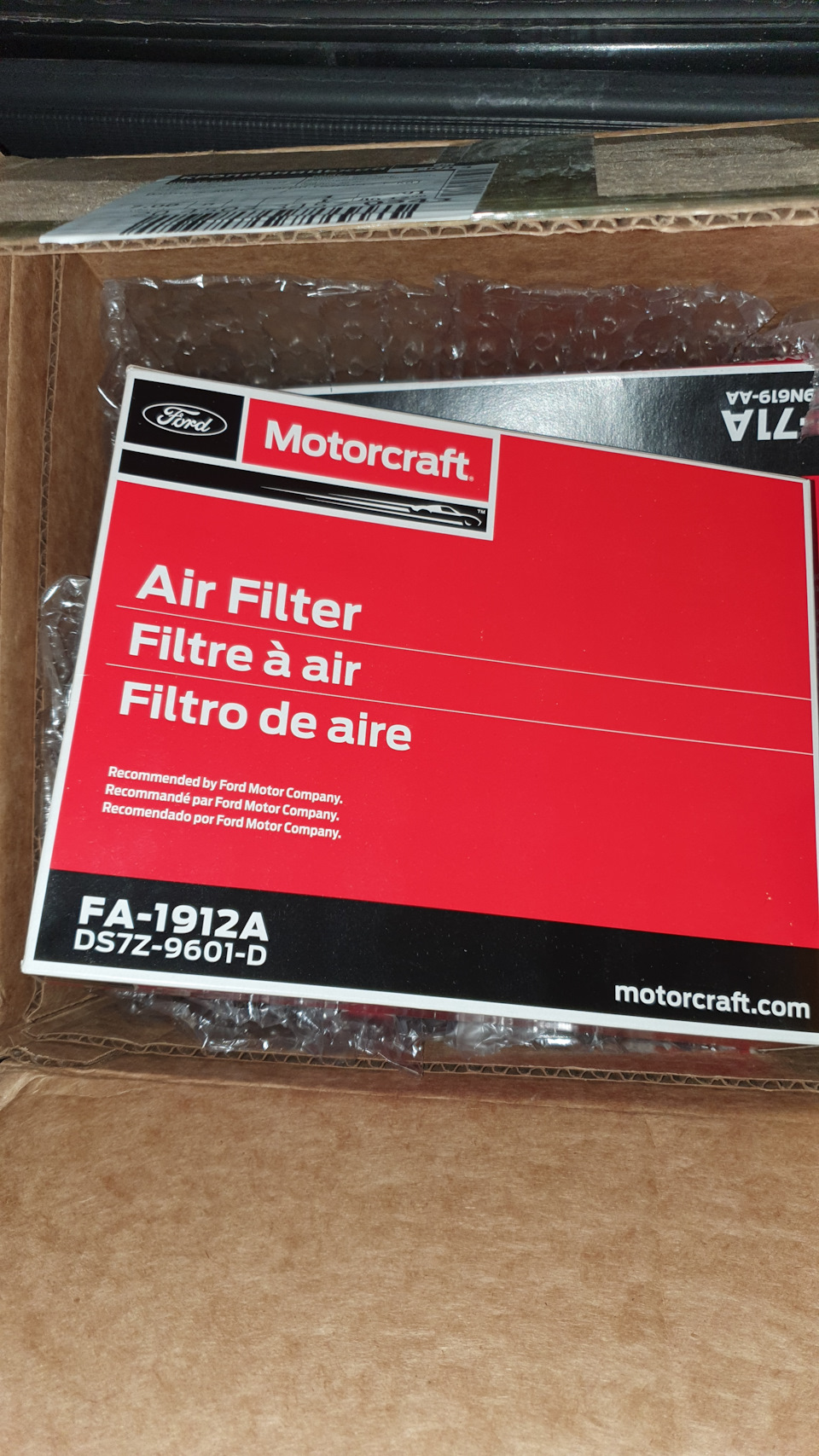 FA1912A Фильтр воздушный Motorcraft | Запчасти на DRIVE2