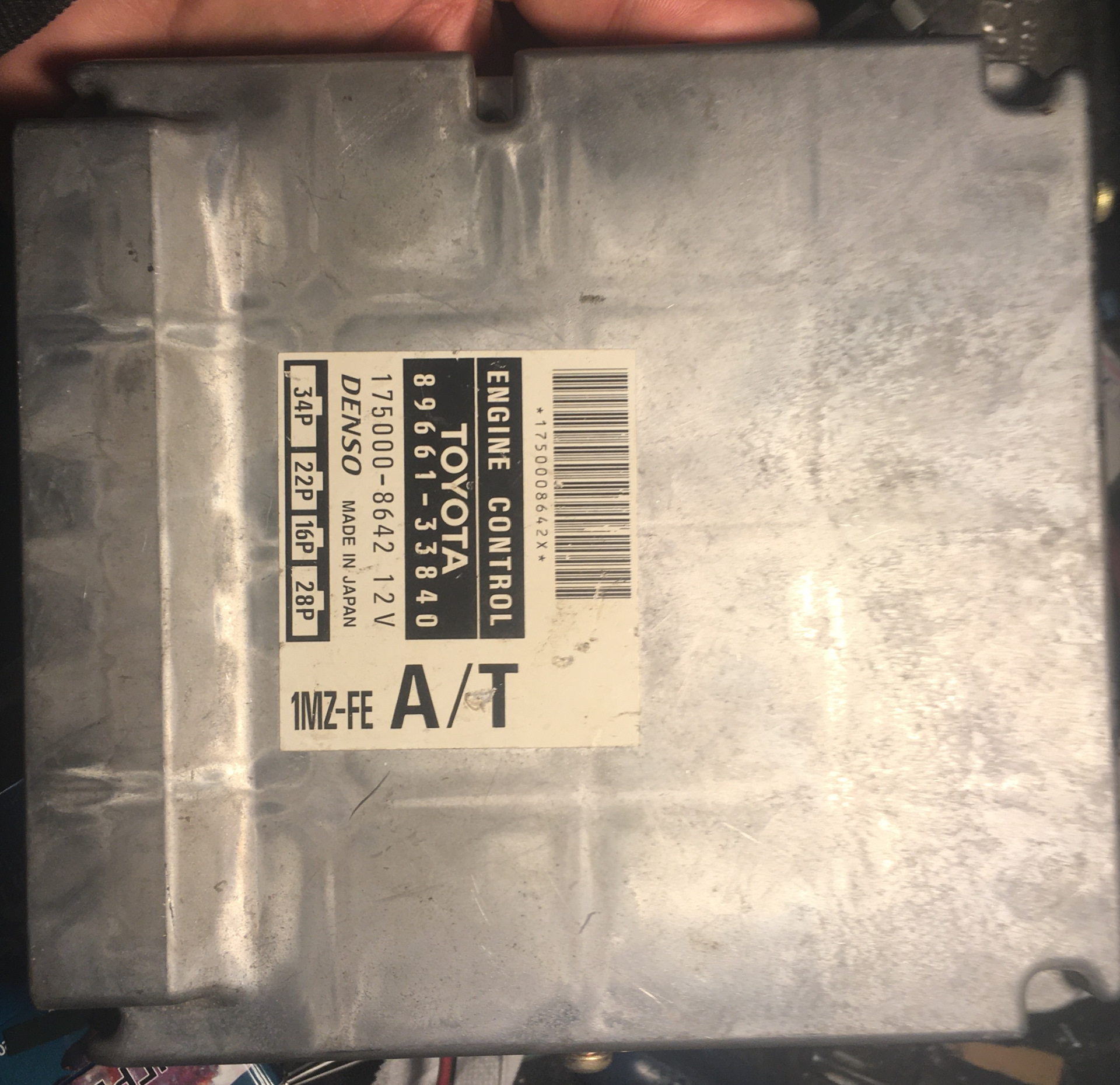 Toyota Camry MCV20 1996-2001, engine 1MZ-FE A/T, ecu 89661-33840 ...