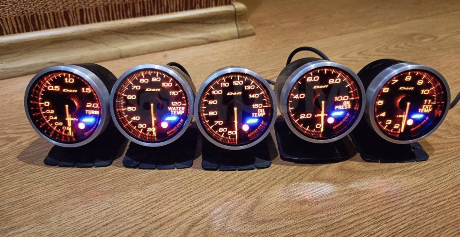 Defi Advance System BF — Amber Red — Subaru Impreza WRX STI (GD), 2 л ...