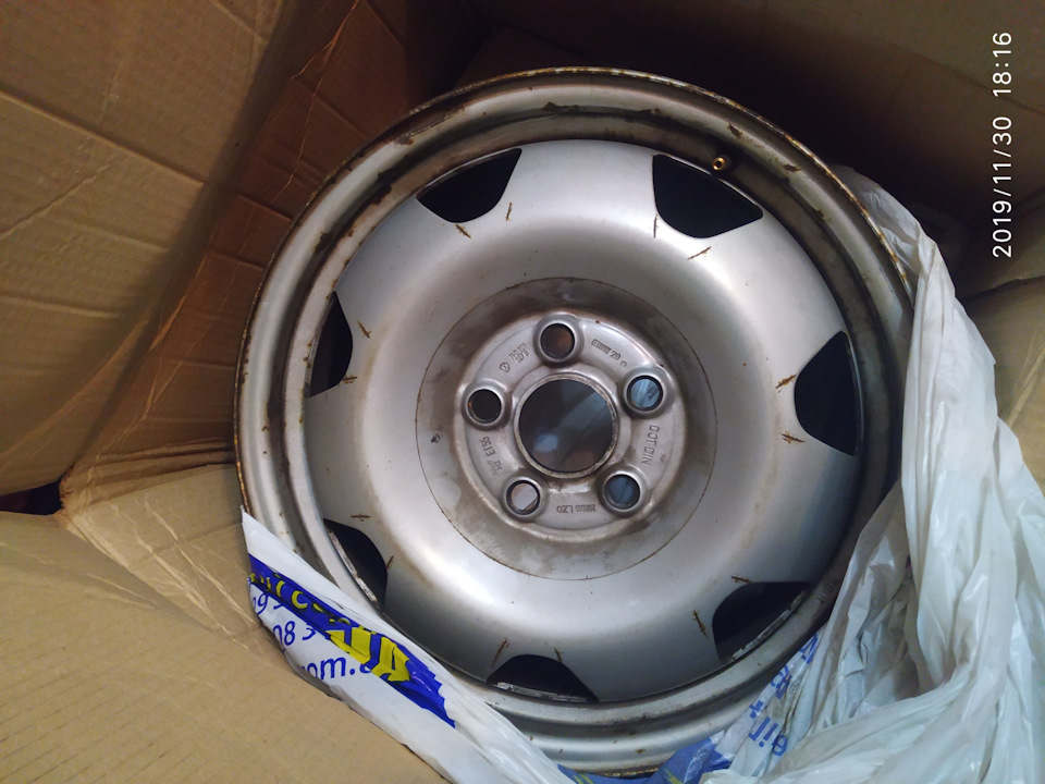 Приехали диски R 17 ооигинал — Volkswagen Transporter T5, 2 л, 2011 ...