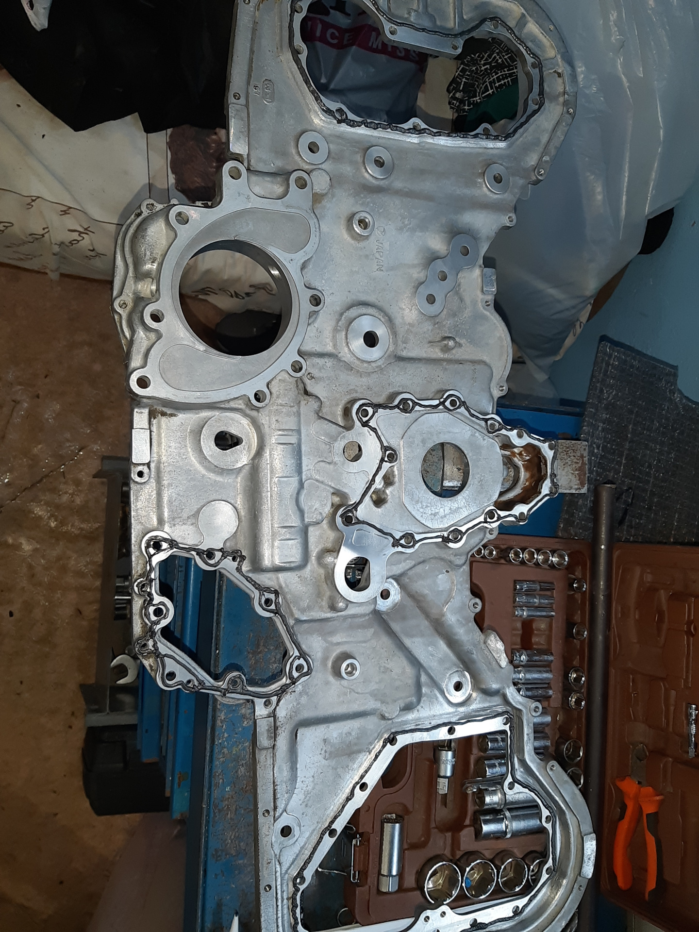 Устранение течи плиты грм ez30. — Subaru Outback (BP), 3 л, 2005 года ...