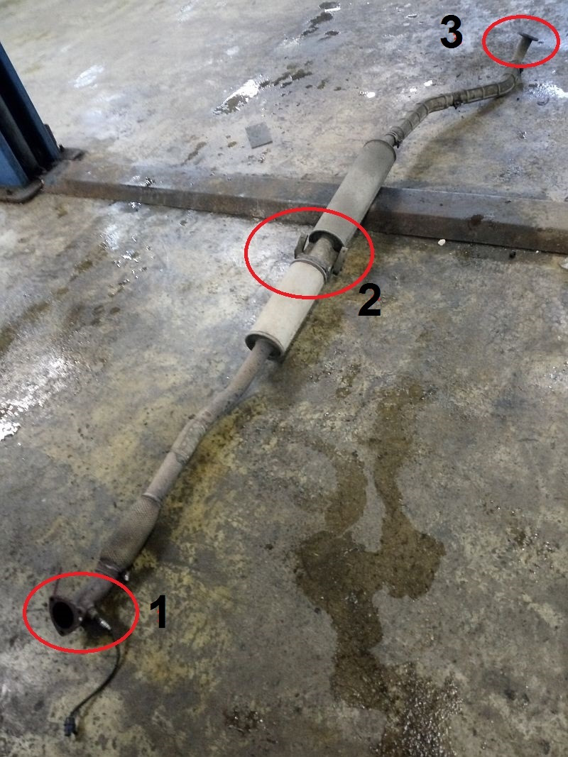 Замена передней части выпускной системы (гофра) — Daewoo Gentra, 1,5 л ...