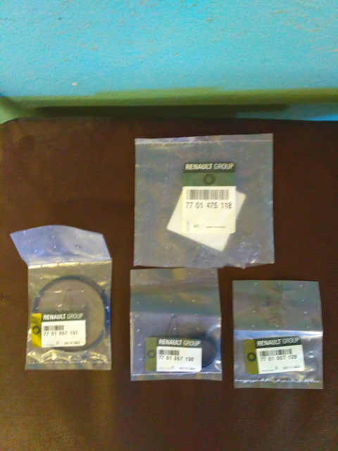 7701475118 Комп прокладок теплообменика 3шт(рез) RENAULT | Запчасти на ...