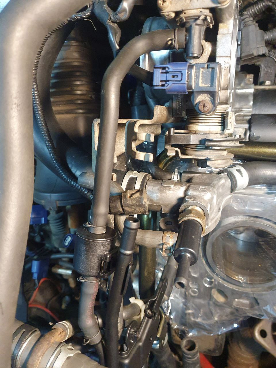 Обслуживание трубки ВУТ и Адсорбера — Honda Civic Coupe (7G), 2 л, 2001 ...