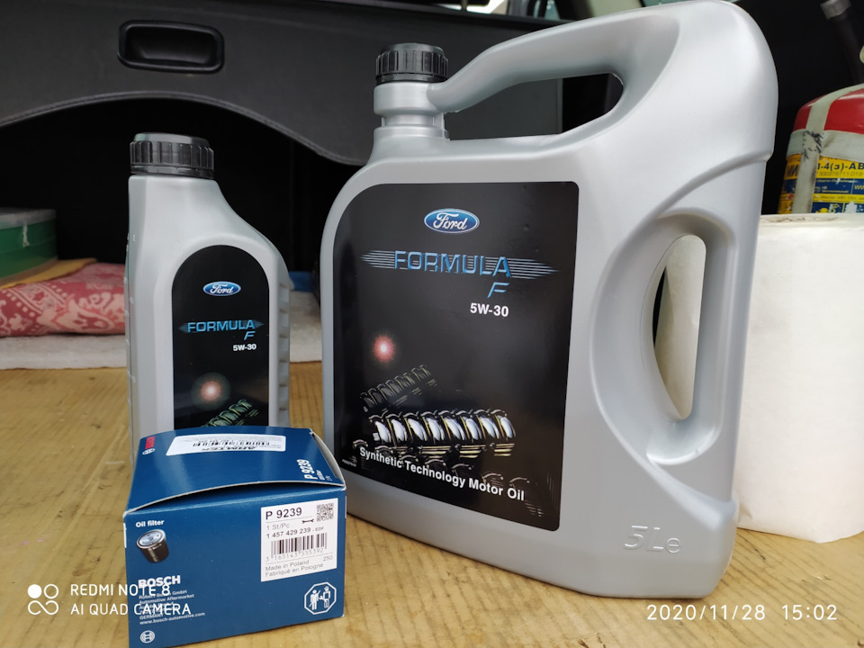 Масло и фильтр для форд Мондео 3 2.2 дизель — Ford Mondeo III, 2,2 л ...