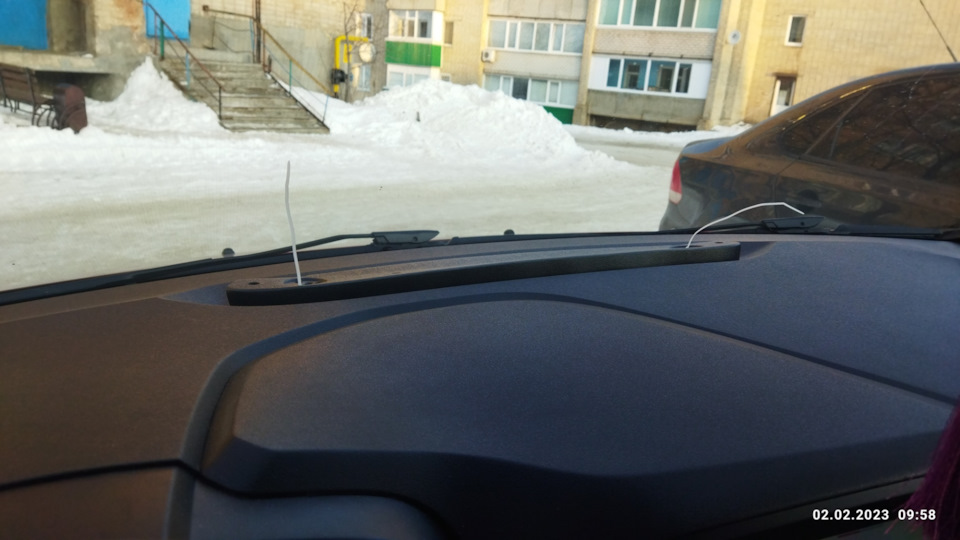Дефлектор обдува лобового стекла. — Lada XRAY, 1,6 л, 2021 года ...
