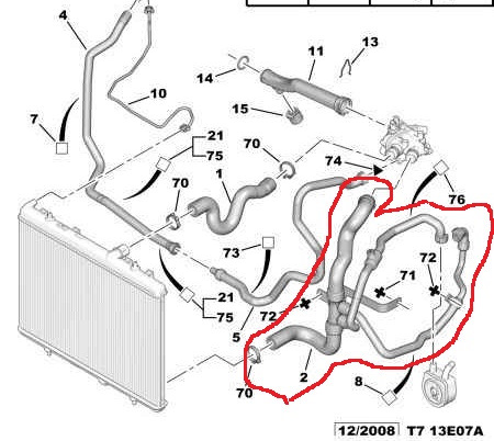 Замена уплотнений вакуумного насоса, термостата в сборе, хоботов ...