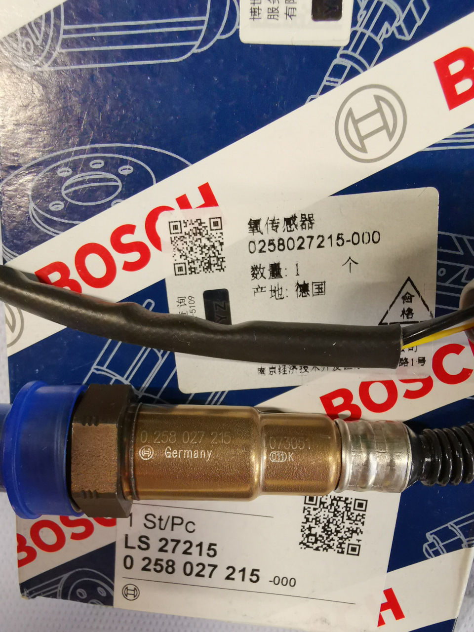 0258027215 ЛЯМБДА-ЗОНД BOSCH | Запчасти на DRIVE2