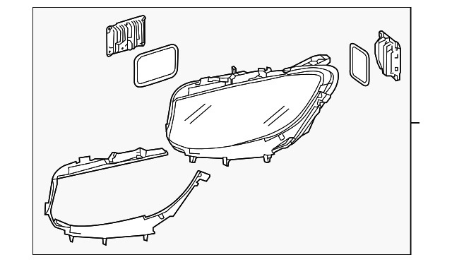 A2179061901 Headlamp Assembly — Left (Left) Mercedes | Запчасти на DRIVE2