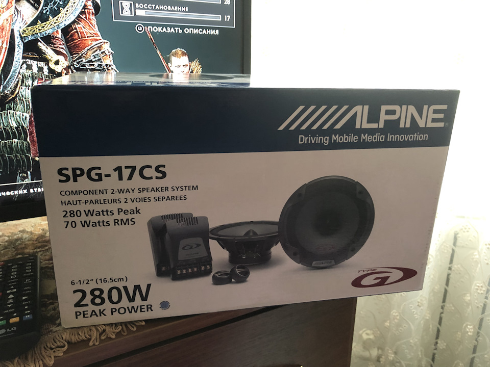 Автозвук #2. Фронт Alpine SPG-17CS + ШВИ передних дверей — Subaru B4 (BL), 2 л, 2006 года ...