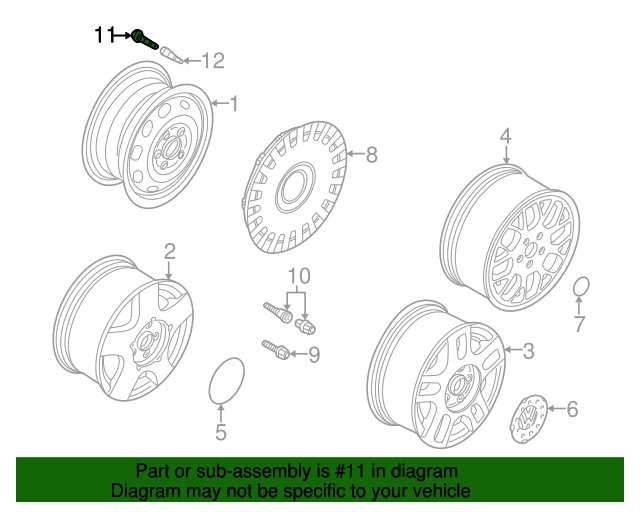 311601361 Вентиль с обрезиненн VAG | Запчасти на DRIVE2