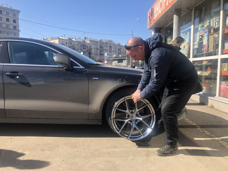 Тапки r19 hre replica и Триангл — Audi A7 Sportback (1G), 3 л, 2012 ...