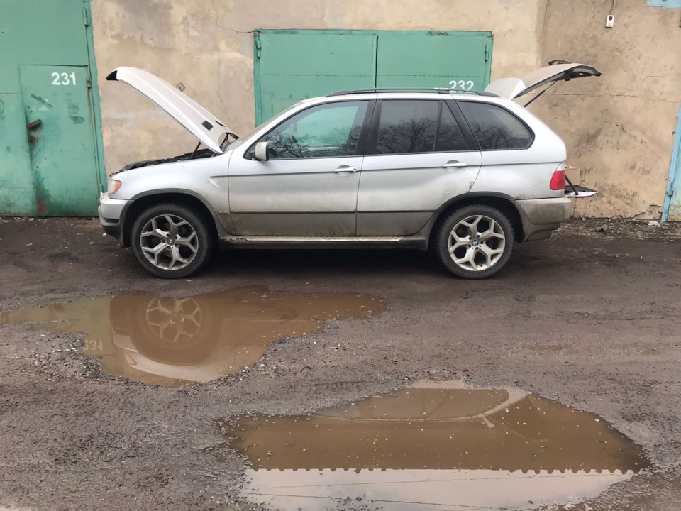 Установка пружин Vogtland — BMW X5 (E53), 3 л, 2001 года | тюнинг | DRIVE2
