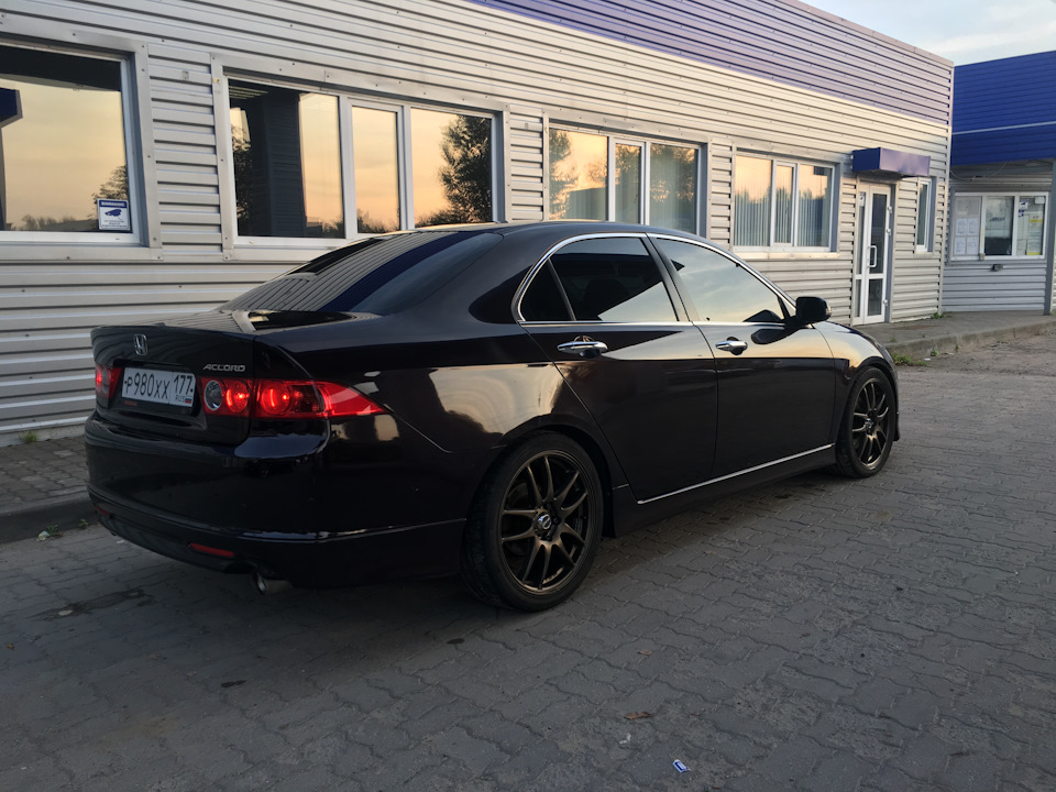 Барыгапост2. Диски Work Emotion Kiwami R18 бронза. — Honda Accord (7G), 2,4 л, 2007 года ...