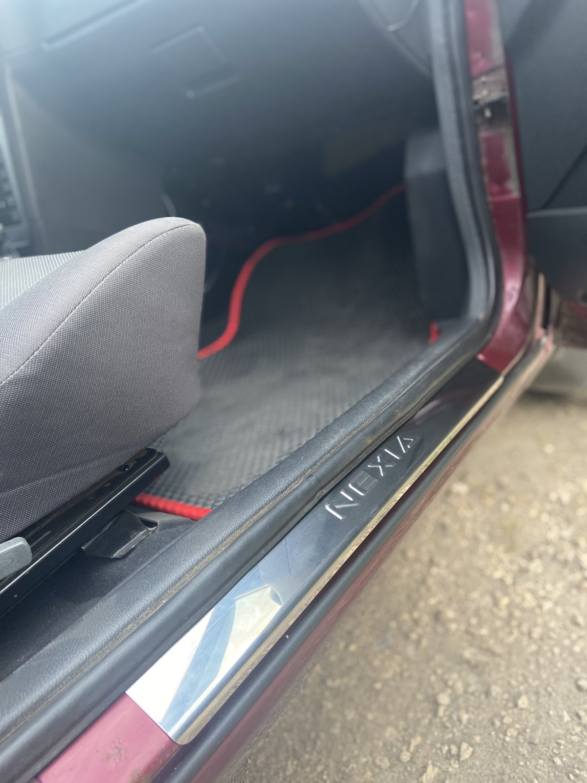 Накладки на пороги Nexia N150 — Daewoo Nexia (N150), 1,6 л, 2010 года ...