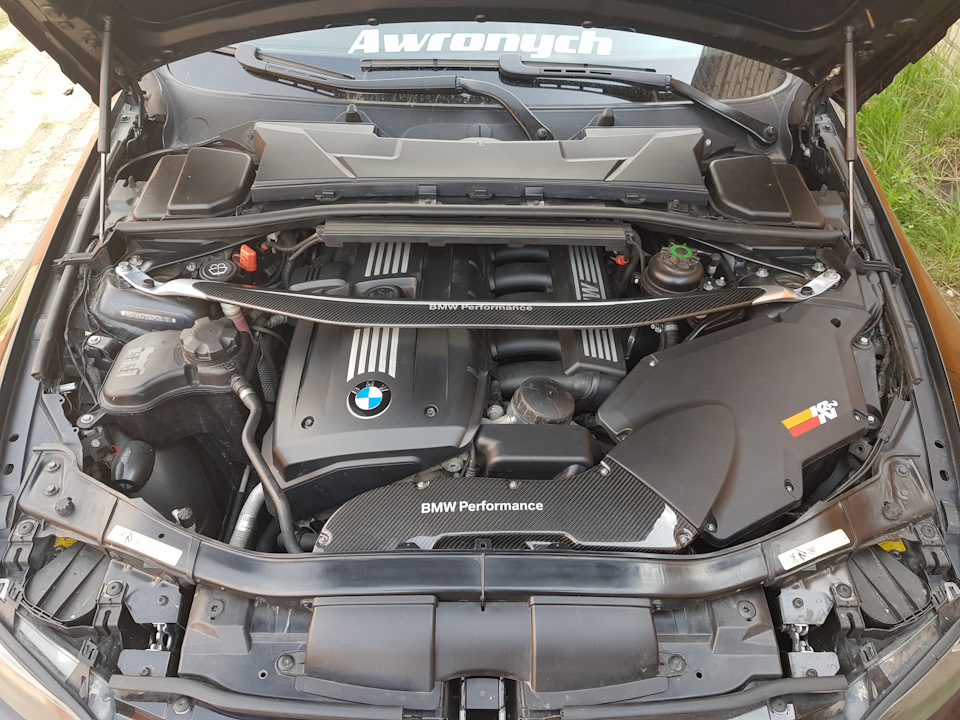 Сист.воздухозаборника и Растяжка карбон BMW Performance — BMW 3 series ...