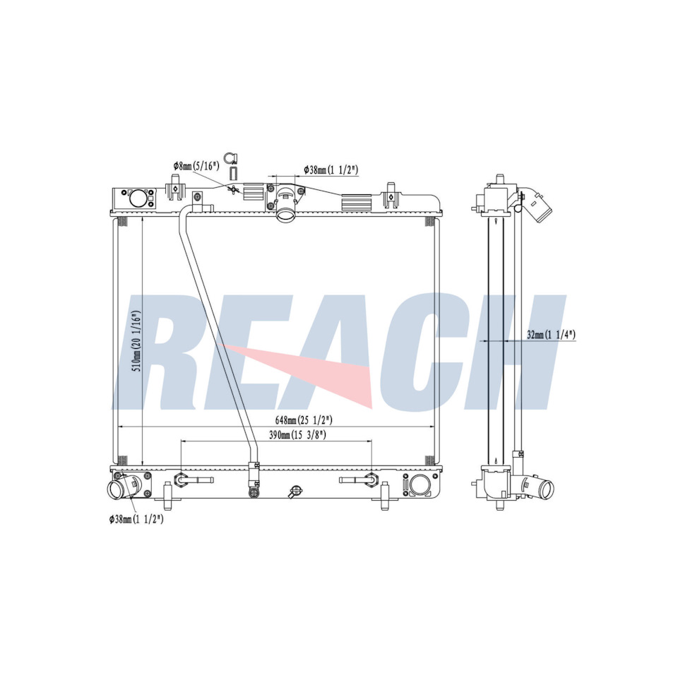 14020840132 Радиатор охлаждения Reach Cooling | Запчасти на DRIVE2