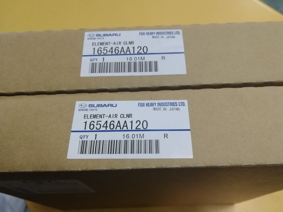 Воздушные фильтры — Subaru Outback (BR), 2,5 л, 2011 года | плановое ТО ...