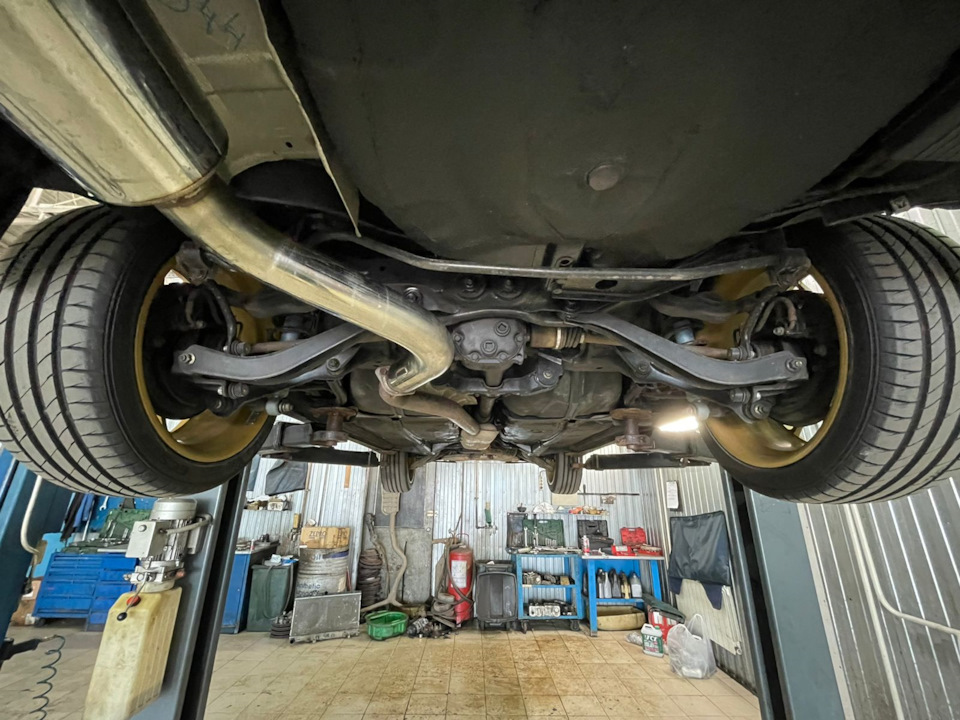 045. Выхлоп Kakimoto Racing/ Большое ТО/ Снятие тонировки с заднего ...